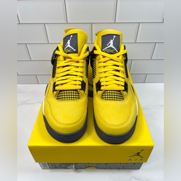 Jordan | Shoes | New Nike Retro Air Jordan Lightning Yellow 4s 4 Mens ...
